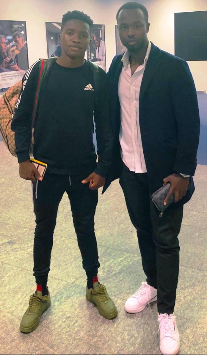 Teenager Allan Okello arrives in Switzerland prior to trials