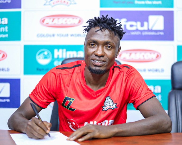 Vipers unveil striker Isaac Ogwang